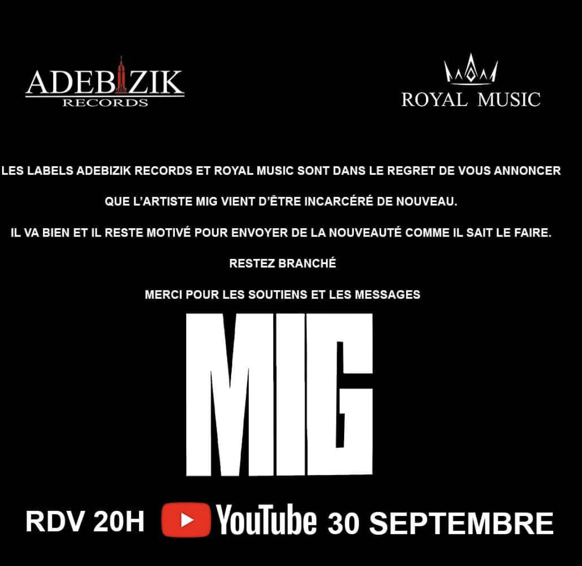 MIG : 30 septembre, son dernier titre avant la prison